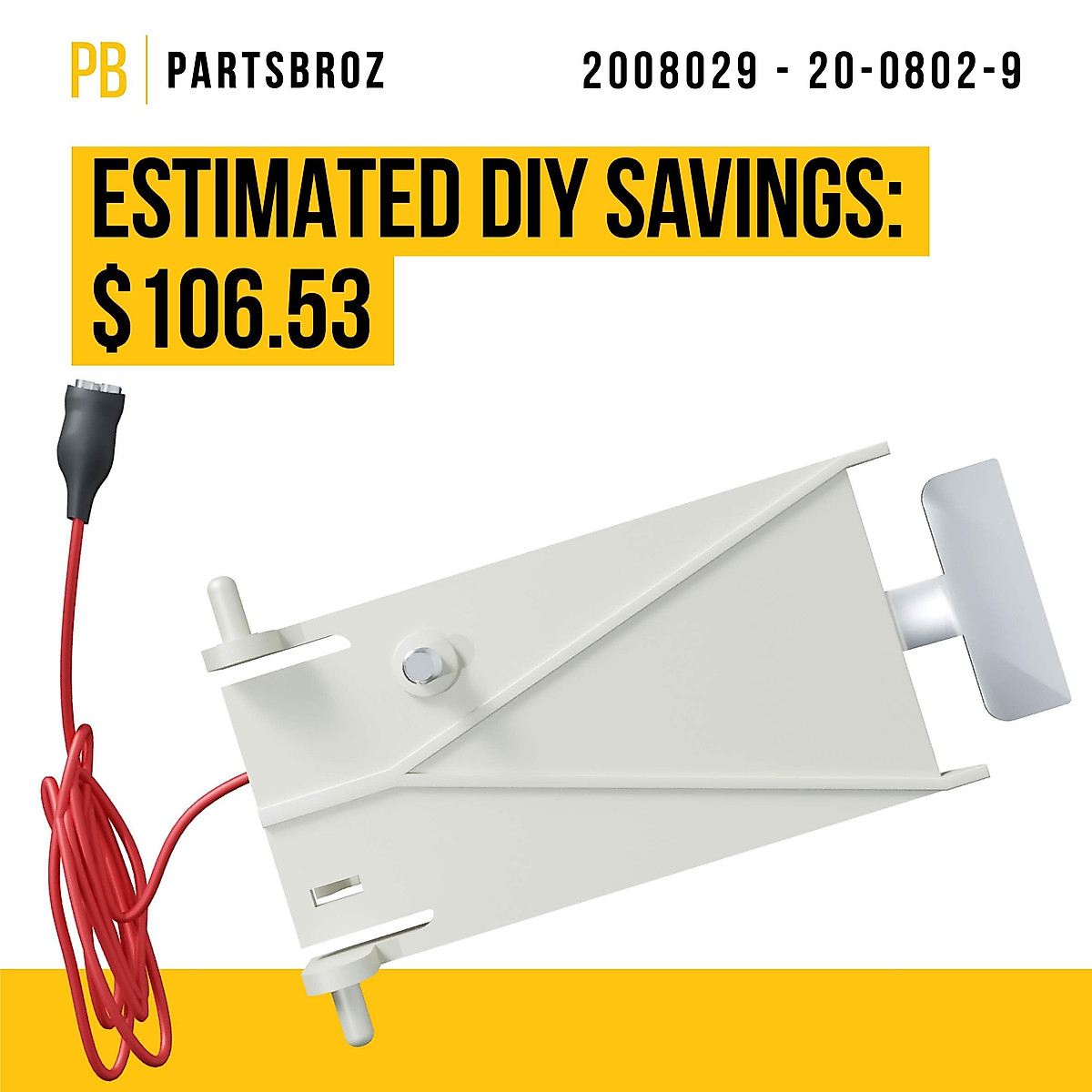 PartsBroz 2008029 Ice Thickness Control Probe - Compatible With Manitowoc Ice Machine Parts - Replaces 627813 76-2781-3 20-0802-9 Ultra Durable Replacement