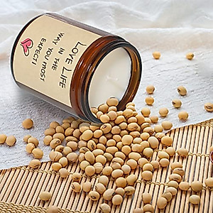 Sage Scented Candles Natural Organic Non Toxic Candles for Home Scented 55-60h Long Lasting Slow Burning Soy Candles Stress Relief Relax Sage Aromatherapy Candle 12 Ounces Total