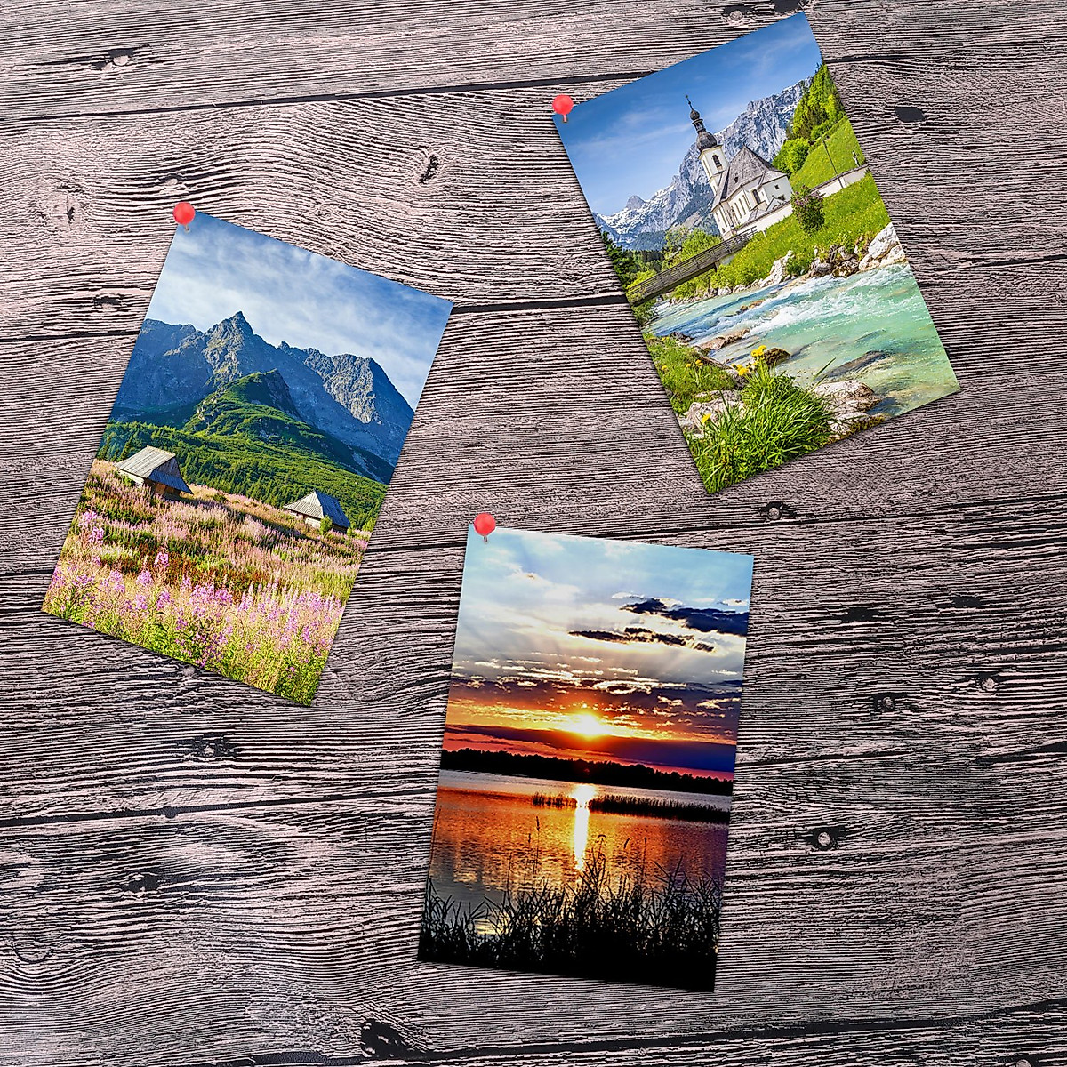 Map Tacks Push Pins Small Size 300 Packs (Red, 1/8 Inch)