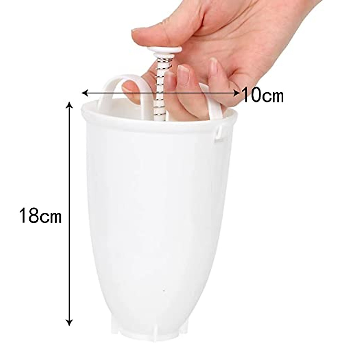 One hand Donut Maker Manual Donut Maker Plastic Doughnut Machine Mold Biscuit Donut Maker Donut-Depositor Made Waffle Dispenser Donut Kitchen Pastry Making Bake Ware DIY Baking Tool (1 PCS, White)