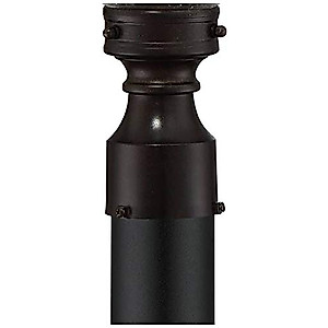 Carriage Traditional Outdoor Post Light Fixture LED Bronze 19" Clear Seedy Glass Decor Exterior House Porch Patio Outside Deck Garage Yard Garden Driveway Home Lawn Walkway - Franklin Iron Works