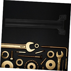 POPETPOP 1 Set Solar Street Light Bracket Light Supplies Lamp Supply Solar Spot Light Street Light Pole Solar Spotlight Light Mount Light Poles Support Pole Lamp Pole Galvanized Steel Black