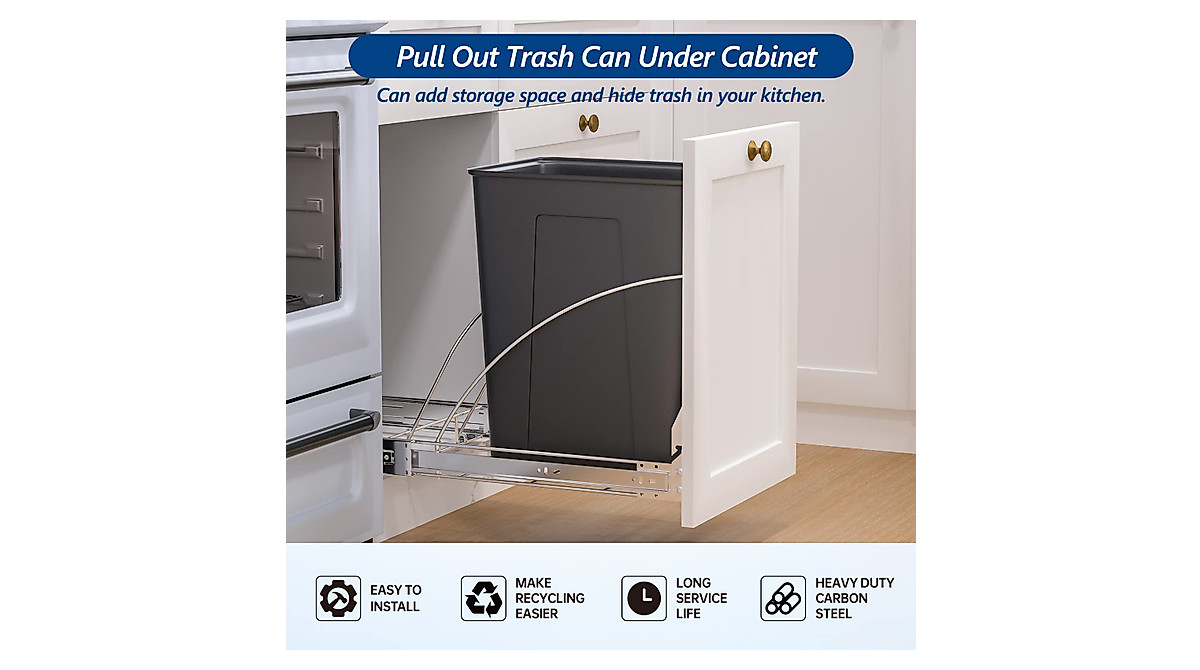 Insputer Under Cabinet Trash Can Pull Out Kit
