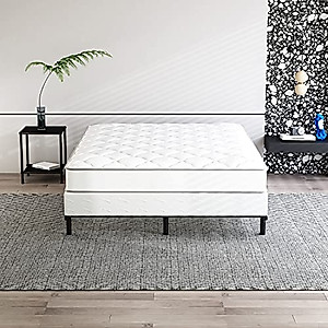 Hafenpo Metal Bed Frame - Sturdy Platform Bed Frame Heavy Duty Non-Slip Black Bed Frame 9 Leg Support Easy to Assemble Suitable for Any Space Queen Size