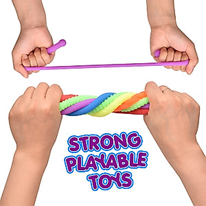 A AINOLWAY 9 PCS Textured Stretchy Strings and Super Sensory Fidget Toys for Adults and Kids (9PCS)