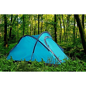 Alvantor Camping Tent Outdoor Warrior Pro Backpacking Light Weight Not Waterproof Family Tent Pop Up Instant Portable Compact Shelter Easy Set Up (PATENT PENDING), Teal, 83” x 55” x 42”H (9013)