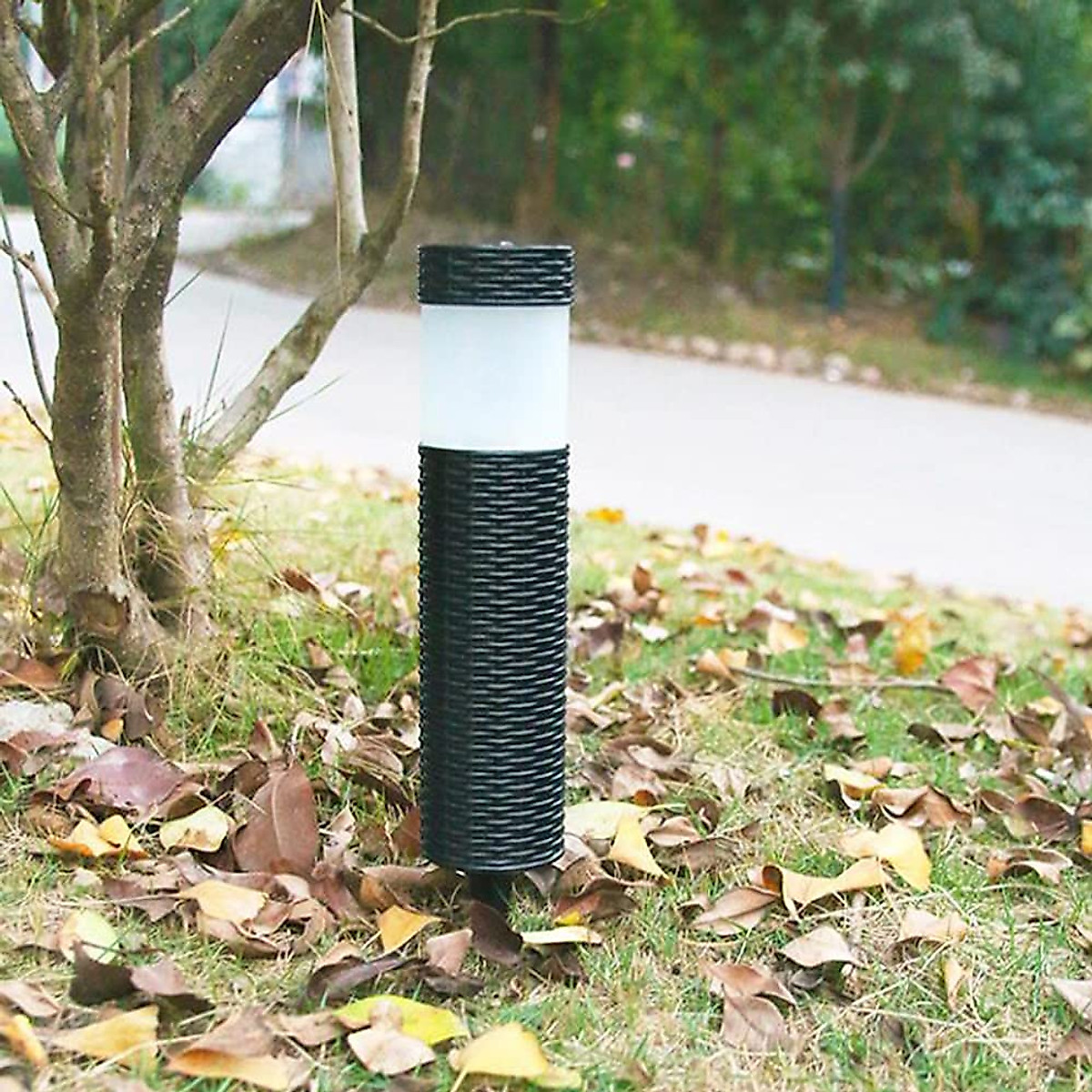 ZHUANYIYI 2 Pieces, Solar Outdoor Flame Landscape Lights, Garden Ground Plug Lawn Waterproof Lighting, Home Garden Pavement Decoration Night Light