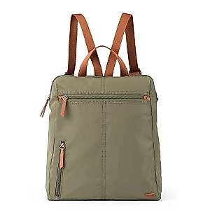 The Sak womens Esperato Recycled Nylon Backpack, Olive Ii, One Size US