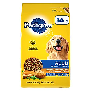 PEDIGREE Complete Nutrition Adult Dry Dog Food Roasted Chicken, Rice & Vegetable Flavor Dog Kibble, 36 lb. Bag