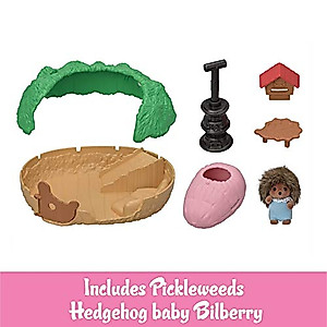 Calico Critters Baby Hedgehog Hideout Playset; Collectible Dollhouse Toy with Figure & Environment Included