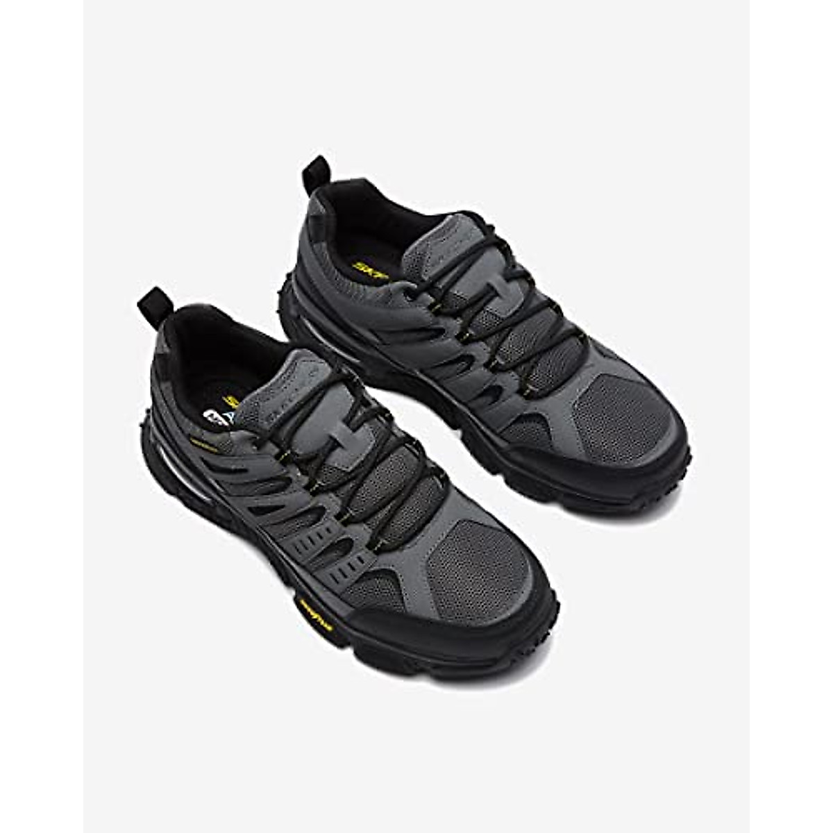 Skechers Men's Skech Air Envoy Oxford, Gray/Black, 9.5