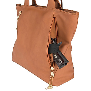 Browning Concealed Carry Purse, Premium Holstered Handbag with Safety Locking Option, Ashley