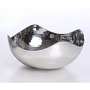 James Scott Candy Dish Bowl - Hammered Stainless Steel Wave Bowl, 6-inch - Multipurpose for Bathroom, Kitchen, Dining - Fruit, Candy, Salad, Snacks, Accessories