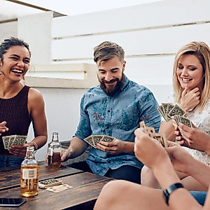 6 Decks Beers & Bluffs Craft Beer Themed Playing Cards | Cream Playing Cards with Custom Hop and Beer Bottle Card Art | Plastic-Coated 310gsm Black Core, Standard Index, Poker Size