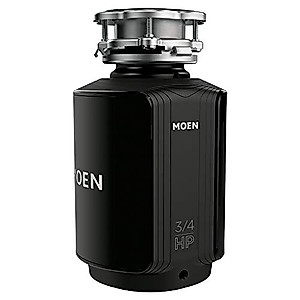 Moen GXS75C Host Series 3/4 HP Continuous Feed Garbage Disposal with Sound Reduction, Power Cord Included & WM Harvey 043010 Stainless Plumbers Putty, 14 oz