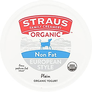 Straus Family Creamery, Non Fat Plain Yogurt, 32 oz