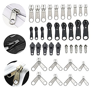 YaHoGa 143 PCS Zipper Repair Kit Zipper Replacement with Install Plier for Bags, Jackets, Tents, Backpacks, Sleeping Bag