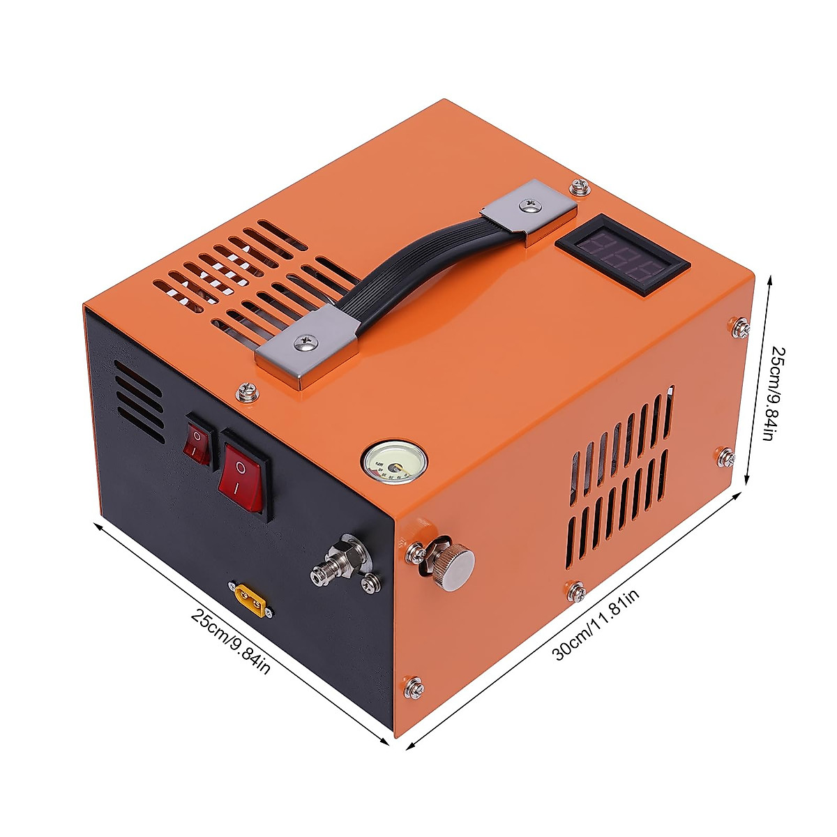 PCP Air Compressor, 30MPA 4500PSI High Pressure Pump Airgun Rifle PCP Air Compressor 110V/12V 300Bar Portable High Pressure Airgun for PCP Rifle, 250W