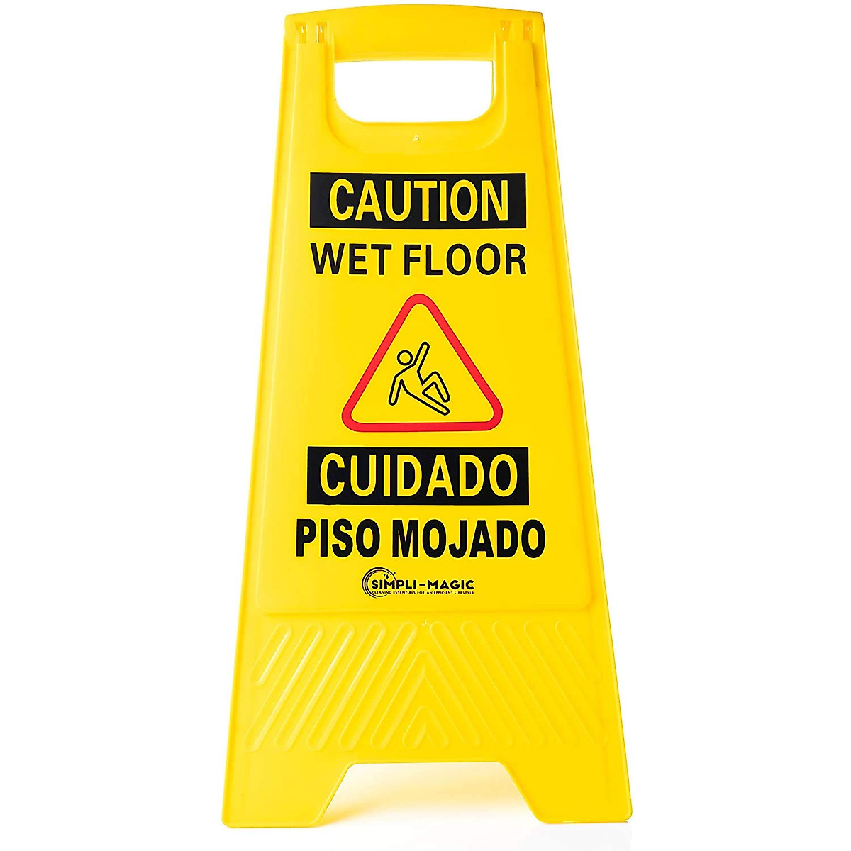 Simpli-Magic Wet Floor Caution Signs, Premium, Yellow, 3 Pack