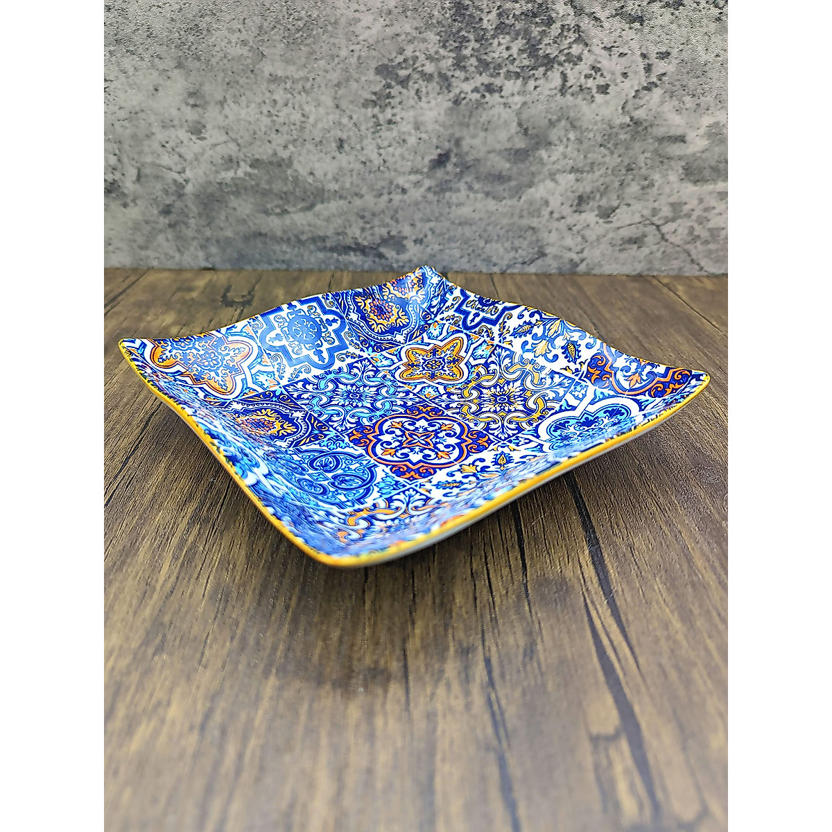 Portuguese Pottery Alcobaça Ceramic Small Serving Dish Yellow - Set of 2