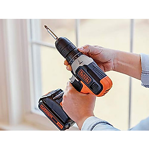 BLACK+DECKER 20V MAX* Cordless Drill, Cordless (BCD702C1)