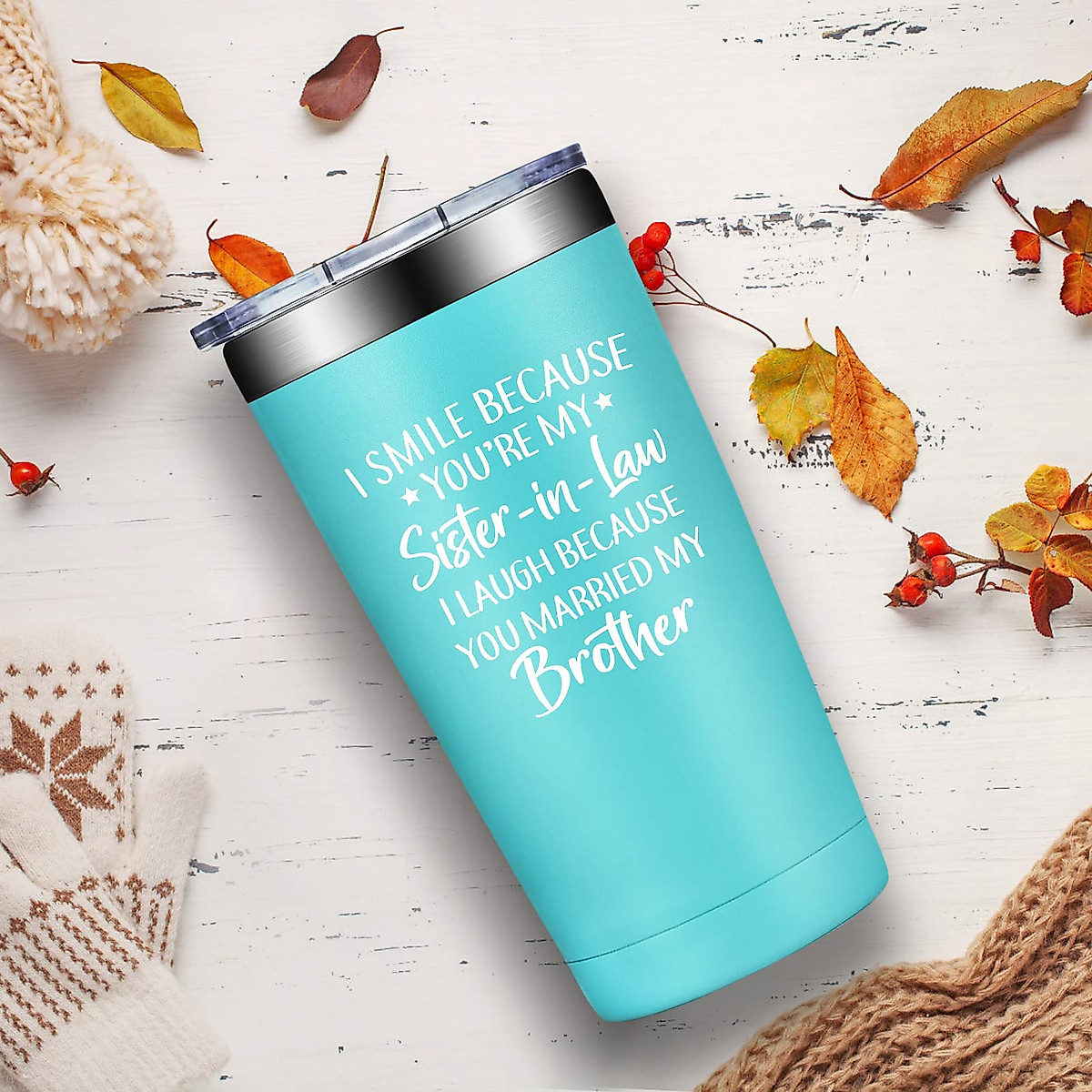 Grifarny Sister in Law Gifts, Gifts for Sister in Law - Sister in Law Birthday Gifts - Christmas Gifts for Sister in Law Women - Sister in Law Tumbler 20oz