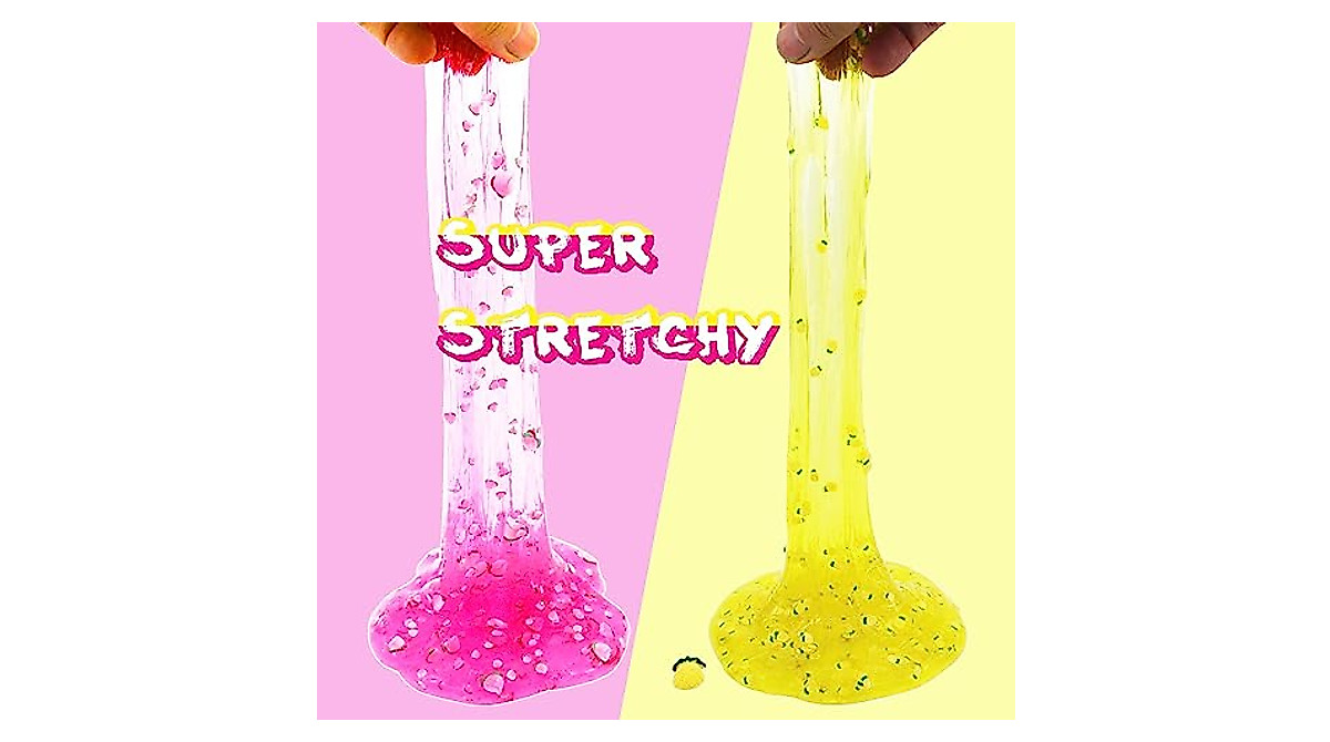 Crunchy Slime 2 Pack: Fun Pineapple & Peach Scented