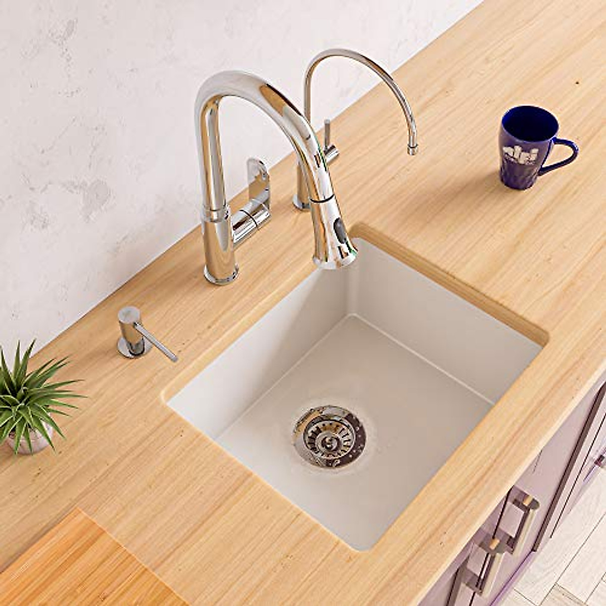 ALFI brand AB2017 Kitchen Sink, White