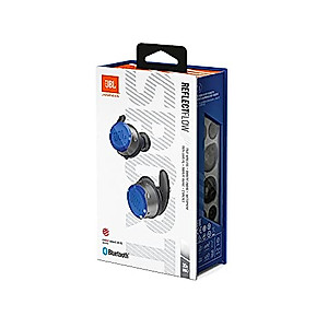 JBL REFLECT FLOW - True Wireless Earbuds, bluetooth sport headphones with microphone, Waterproof, up to 30 hours battery, charging case and quick charge (Blue)