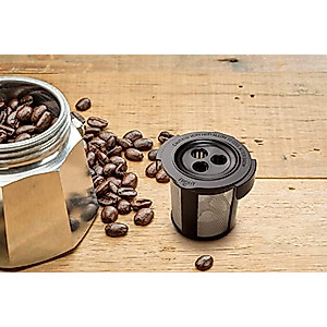 3 Ninja Reusable Coffee Filter Pods for Ninja Dual Brew Coffee Maker - Includes Scoop Funnel - For Ninja Coffee Maker DualBrew Pro, CFP201 CFP301 CFP400 - Reusable K Cups for Ninja Coffee Brewer