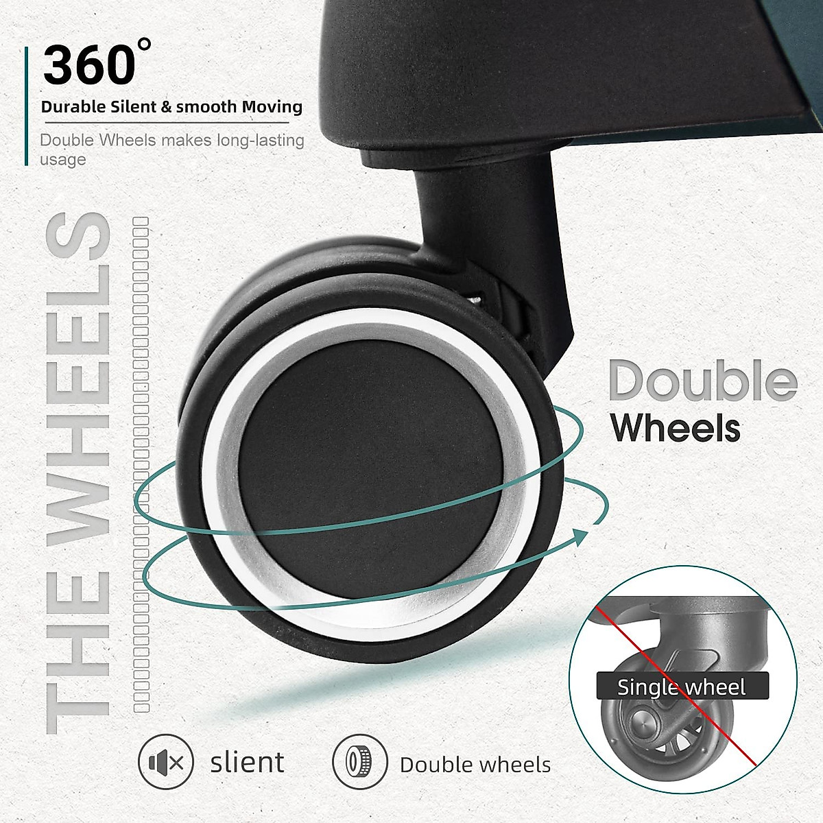 LARVENDER Luggage Sets, Luggage 4 Piece Set, Expandable Luggage Set Clearance Suitcases with Spinner Wheels Hardside Luggage with TSA Lock (Dark Green)