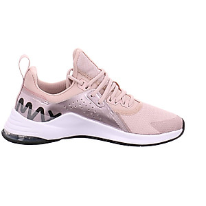 NIKE Women's WMNS AIR MAX Bella TR 3 Sneaker, Stone Mauve MTLC Red Bronze MTLC Silver Barely Rose White Black, 6
