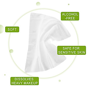 Tatuo 500 Pcs Makeup Remover Wipes Bulk Individually Wrapped Makeup Wipes Bathing Make up Removers Wipes for Travel Hotel Skin Care Face Cleansing Remove Makeup Lipstick Mascara Oil Dirt (White)