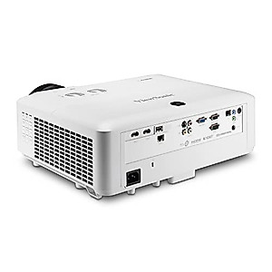 ViewSonic LS921WU 6000 Lumens WUXGA Short Throw Laser Projector for 200 Inch Screen, Dual HDMI, 4K HDR HLG Support, 1.1x Optical Zoom for Business and Education, White