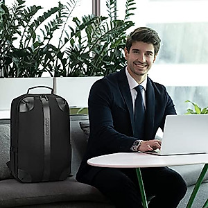Laptop Backpack for Men, 17.3 Inch Business Work Laptop Backpacks Lightweight Slim Durable Water Resistant Women Backpack College School Bookbag Computer Backpack Black