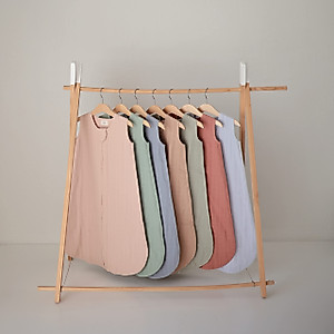 mushie Baby Wearable Blanket | 100% Organic Cotton Muslin | Sleeping Bag for Infants (Blush)