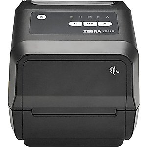 ZEBRA ZD420T 300dpi Thermal Transfer and Direct Thermal Desktop Printer - USB, USB Host Connectivity - 4" Print Width, 4 IPS, Monochrome - ZD42043-T, JTTANDS
