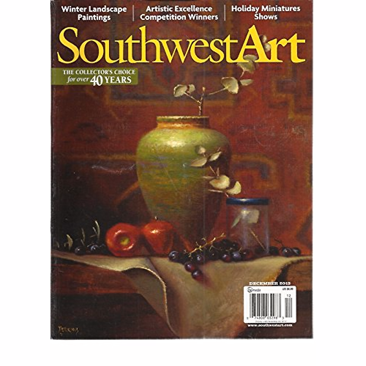 SOUTHWEST ART DECEMBER, 2013 VOL. 43 NO.7 (WINTER LANDSCAPE PAINTINGS)