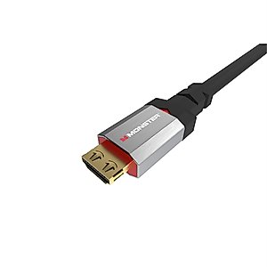 Monster Cable 3005844 25 ft. Just Hook It Up HDMI Cable with Ethernet 4K Ultra HD44; Black