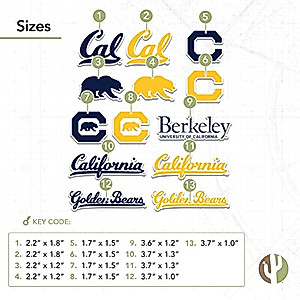Desert Cactus University of California Berkeley Sticker Golden Bears Cal UC Stickers Vinyl Decals Laptop Water Bottle Car Scrapbook T2 (Type 2)