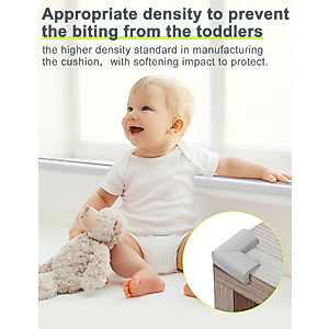 Arinbeb Foam Corner Protector Edge and Corner Guard, with 19 feet Length Foam Safety Bumpers, Baby Proofing Safety Table Corner Protectors - White