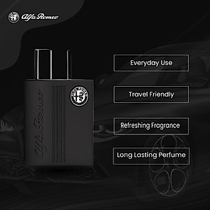 Alfa Romeo Alfa Romeo Black Men EDT Spray 4.2 oz