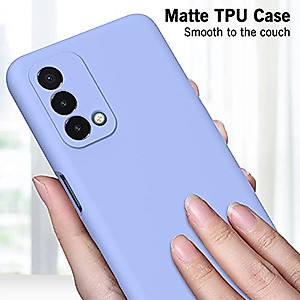 Foluu for OnePlus Nord N200 5G Case, Liquid Silicone Gel Rubber Bumper Case with Soft Microfiber Lining Cushion Slim Hard Shell Shockproof Protective Cover for OnePlus Nord N200 5G 2021 (Purple)