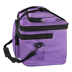 Large Fundamentals Art & Crafts Supplies Organizer Bag Padded Tote Adjustable Shoulder Bag Foldable Essentials Art Storage Cargo Carry Case for Brush Markers Pencils Sketchbook Watercolors Art Palette