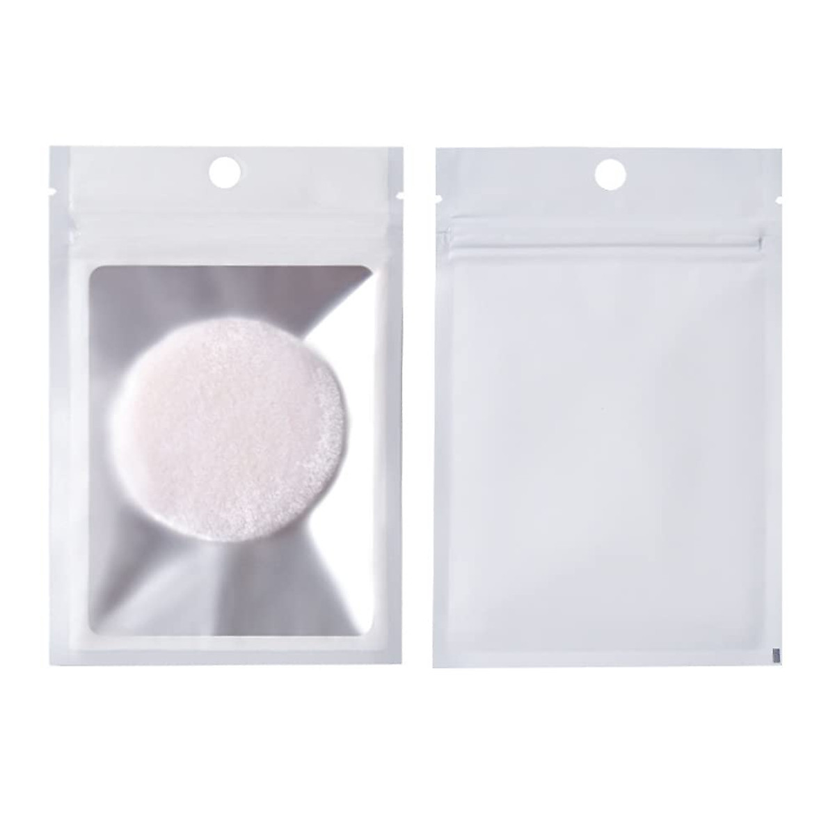 120 Pcs Foil Bags Smell Proof Mylar Bags Aluminum Foil Foods Accessories Pouch for Food Storage and Lipgloss Jewelry Eyelash Packaging