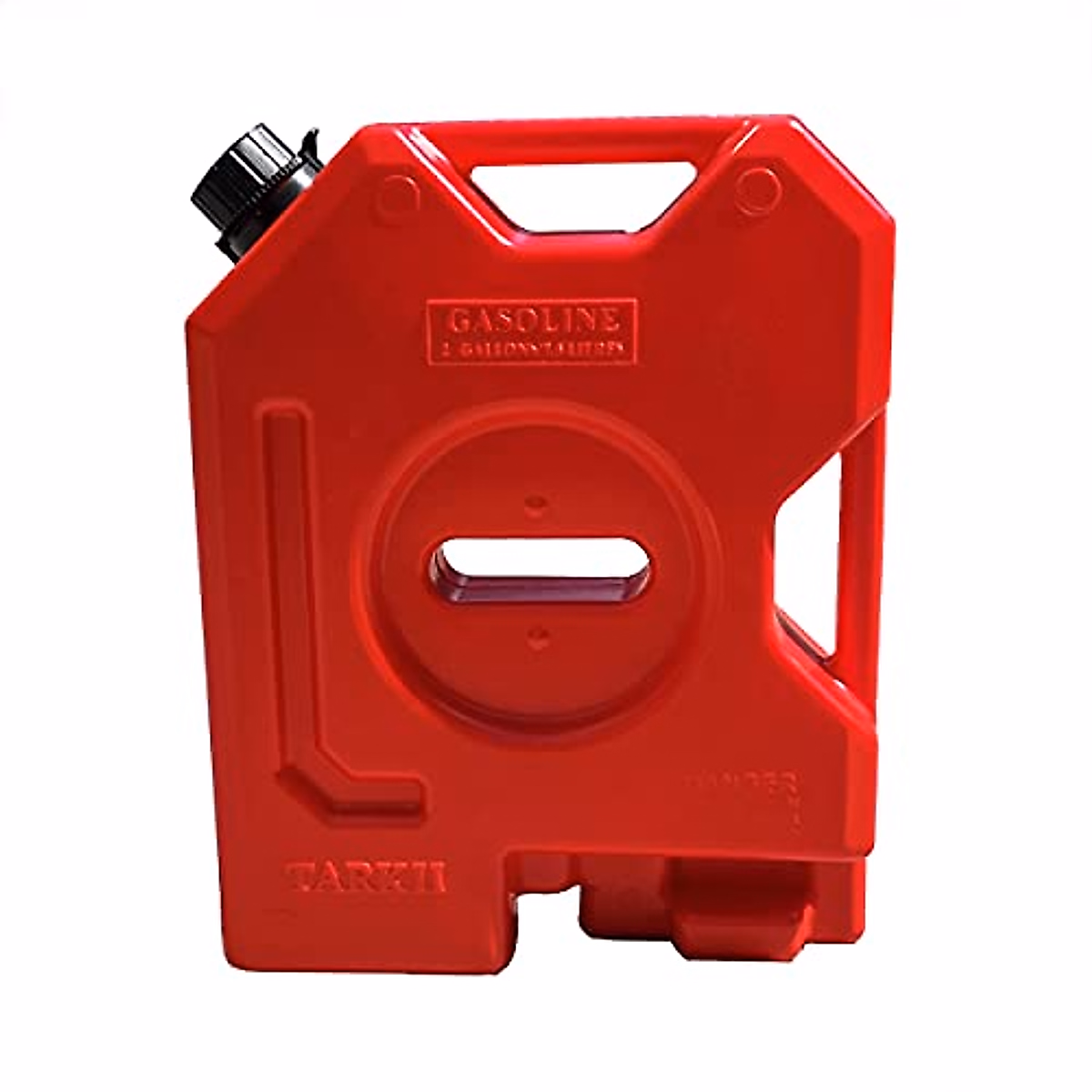 TARKII 2-Gallon Gasoline Container, Red Fuel Can for Vehicles,Portable Gas Tank with 2G Capacity