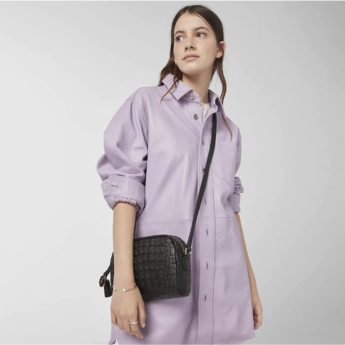 TOUS Calfskin Leather Sherton Crossbody Bag for Women, 14x19x5 cm, Sherton Collection