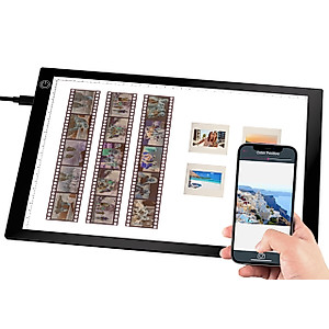 Slide Viewer Light Box, Ultra-Thin A4 USB Powered Light Scanner for Photo Slide and Film Negative Scanning,Tattoo Drawing, Artist Sketching, Stenciling
