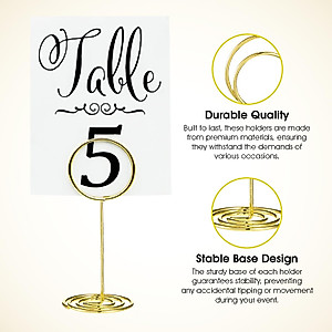 1 to 20 Table Numbers with Holders Base for Wedding Banquet Party Table Home Birthday DecorationPlace Card Holders