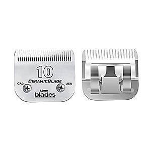 10 Blade Dog Grooming Detachable Ceramic Blade Compatible with Andis Hair Clippers